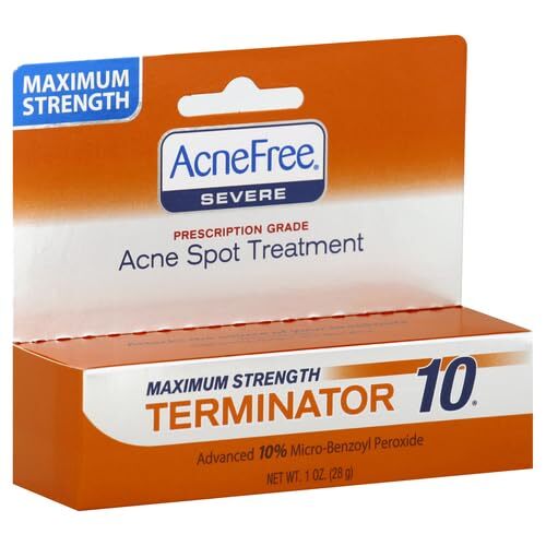 Terminator 10 Acne Spot Treatment With Benzoyl Peroxide 10% Maximum Str ...
