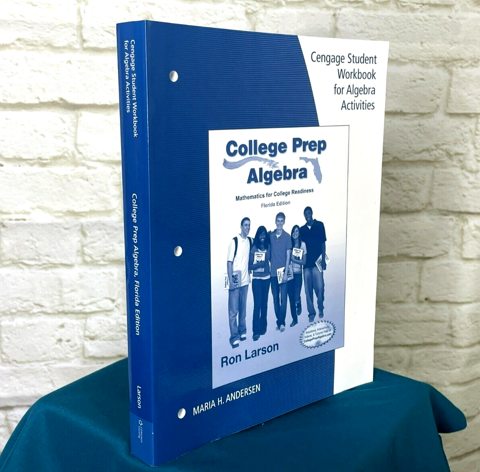 NEW College Prep Algebra Cengage Student Workbook Florida Edition Ron ...