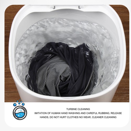 Portable Washing Machine 4.5L Mini Turbine Laundry Washer W/Spin Drain ...