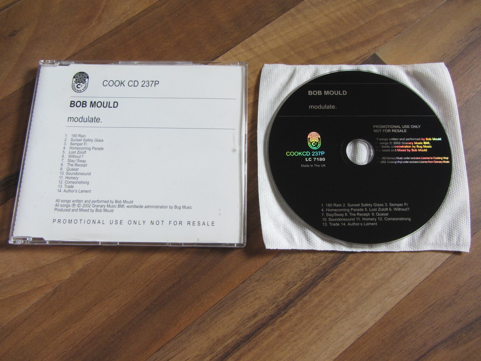 BOB MOULD Modulate 2002 UK promo issued 14 track CD album | eBay