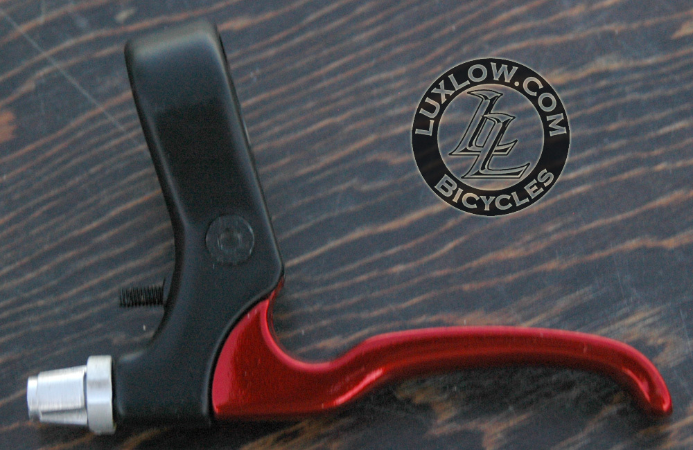 Red Fixie Alloy Brake Lever MTB Vintage Bicycle Fixed Gear Old School ...