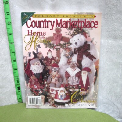 COUNTRY MARKETPLACE magazine Home for Holidays issue Folkart Treasures ...