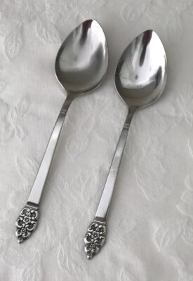 Oneida ONEIDACRAFT Deluxe NORDIC CROWN 2 OVAL SOUP Place SPOONS ...