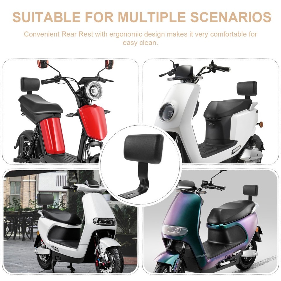 Safety Rear Rest Universal Back Cushion Backrest for Bike Seat Bikes ...