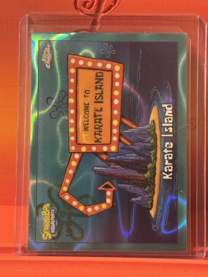 2025 Topps Chrome SpongeBob Karate Island Aqua Lava /199 | eBay