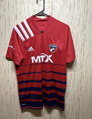 adidas FC Dallas Red Blue White Soccer Jersey Men's Size M Official ...