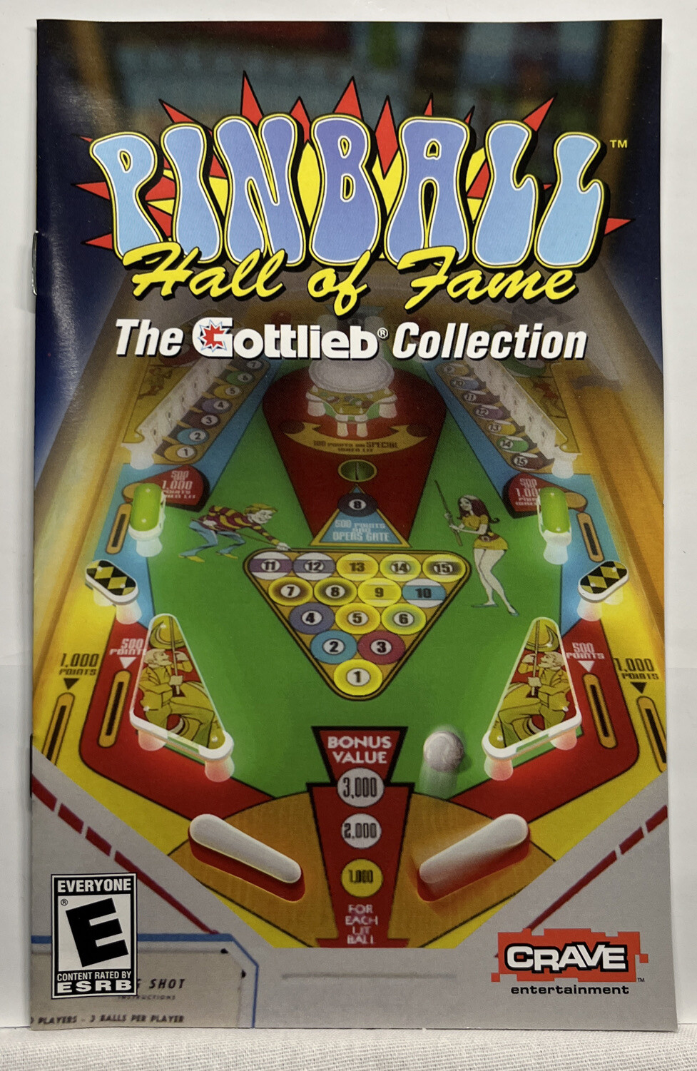 Pinball Hall of Fame PS2 PlayStation 2 The Gottlieb Collection Complete ...