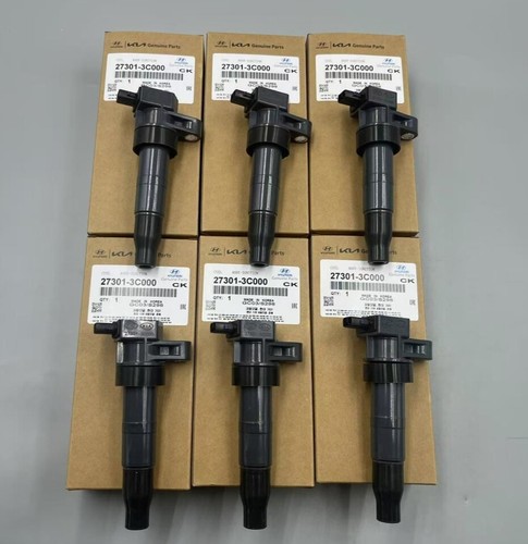 6PCS OEM 27301-3C000 Genuine Ignition Coil For 06-15 Hyundai Kia 3.3L 3 ...