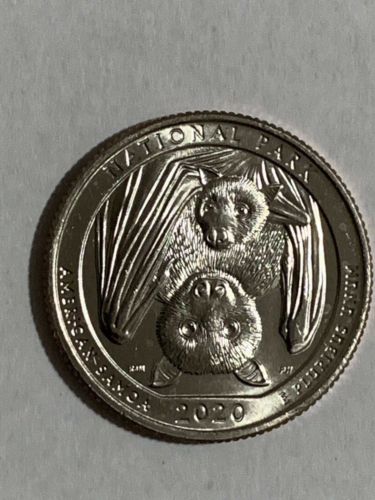 2020 W v75 American Samoa Quarter Obverse Strike Through Error Two ...