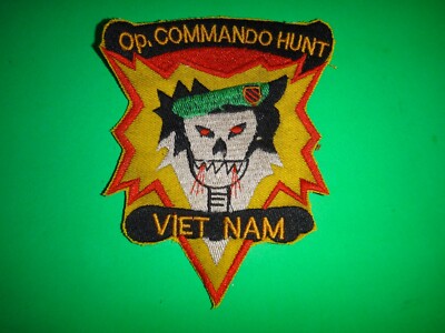 US 5th Special Forces Group MACV-SOG Op. COMMANDO HUNT Patch From ...