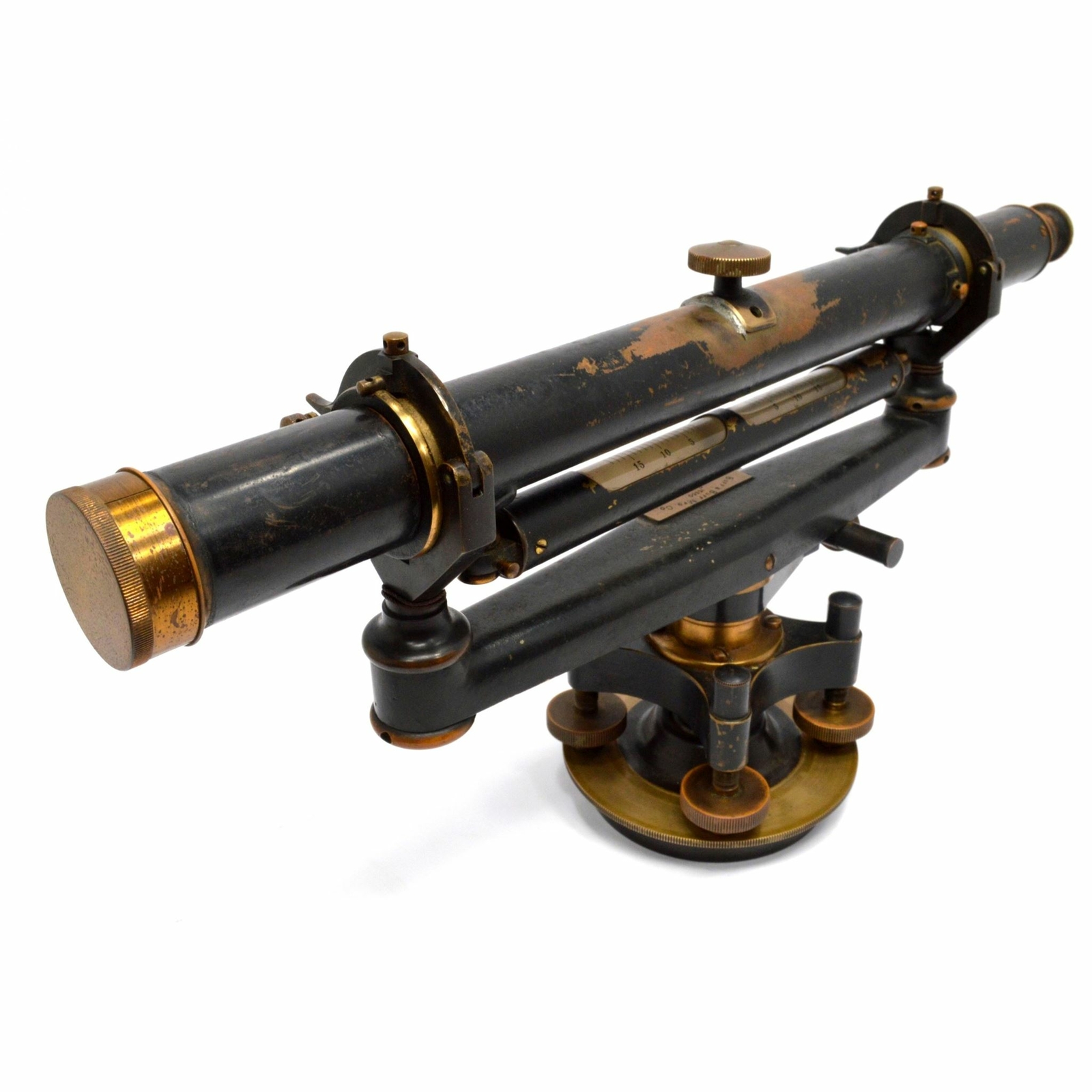 Antique "ENGINEERS' 18 INCH WYE LEVEL" by BUFF & BUFF CO in DOVETAIL ...