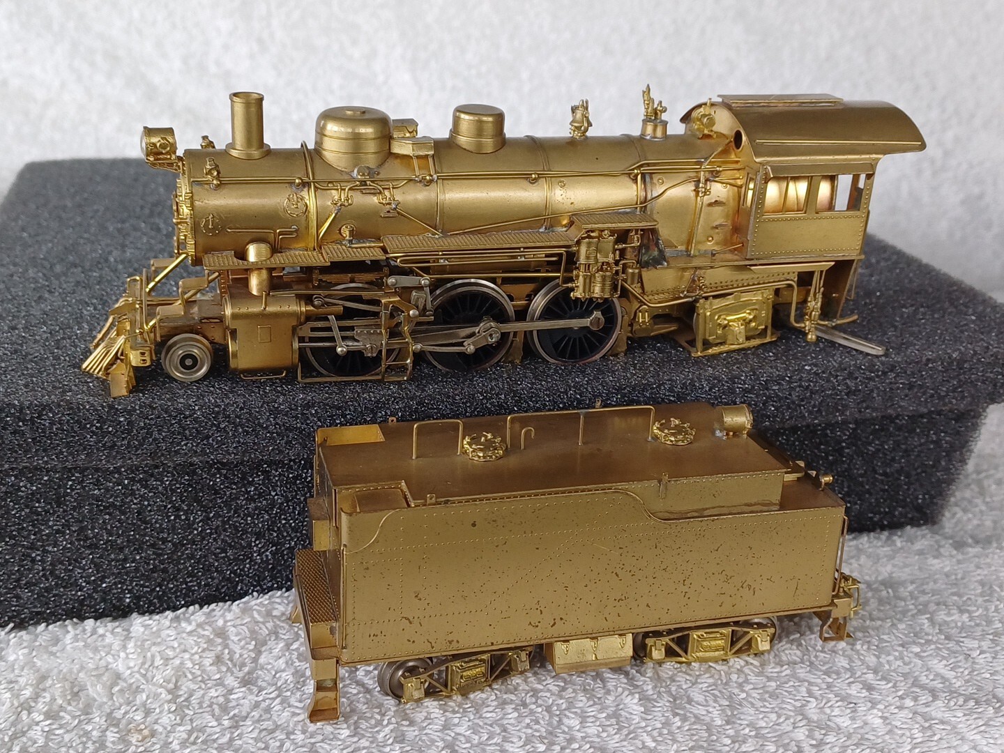 NJ Custom Brass HO Gauge 2-6-2 ATSF 1800 Series Brass Loco | eBay UK