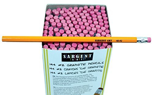 SAR227244 Graphite Pencils #2HB Pack of 144 Latex Free Eraser/#2 Hb ...