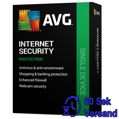 AVG INTERNET SECURITY 5 PC 1 Jahr 2023 Vollversion DE Antivirus Premium 2023 NEU | eBay