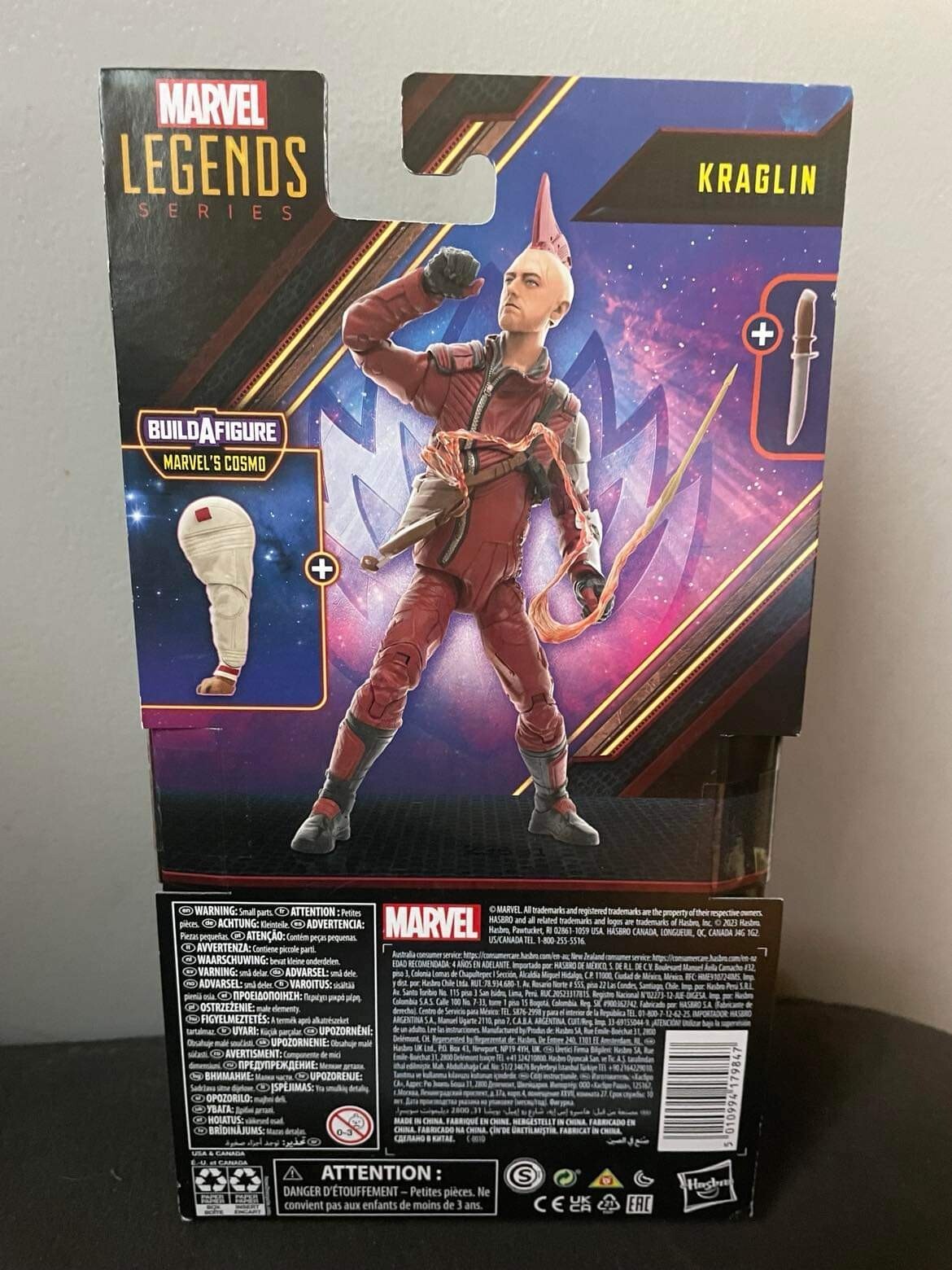Marvel Legends Series Guardians of the Galaxy Kraglin Build A Figure ...