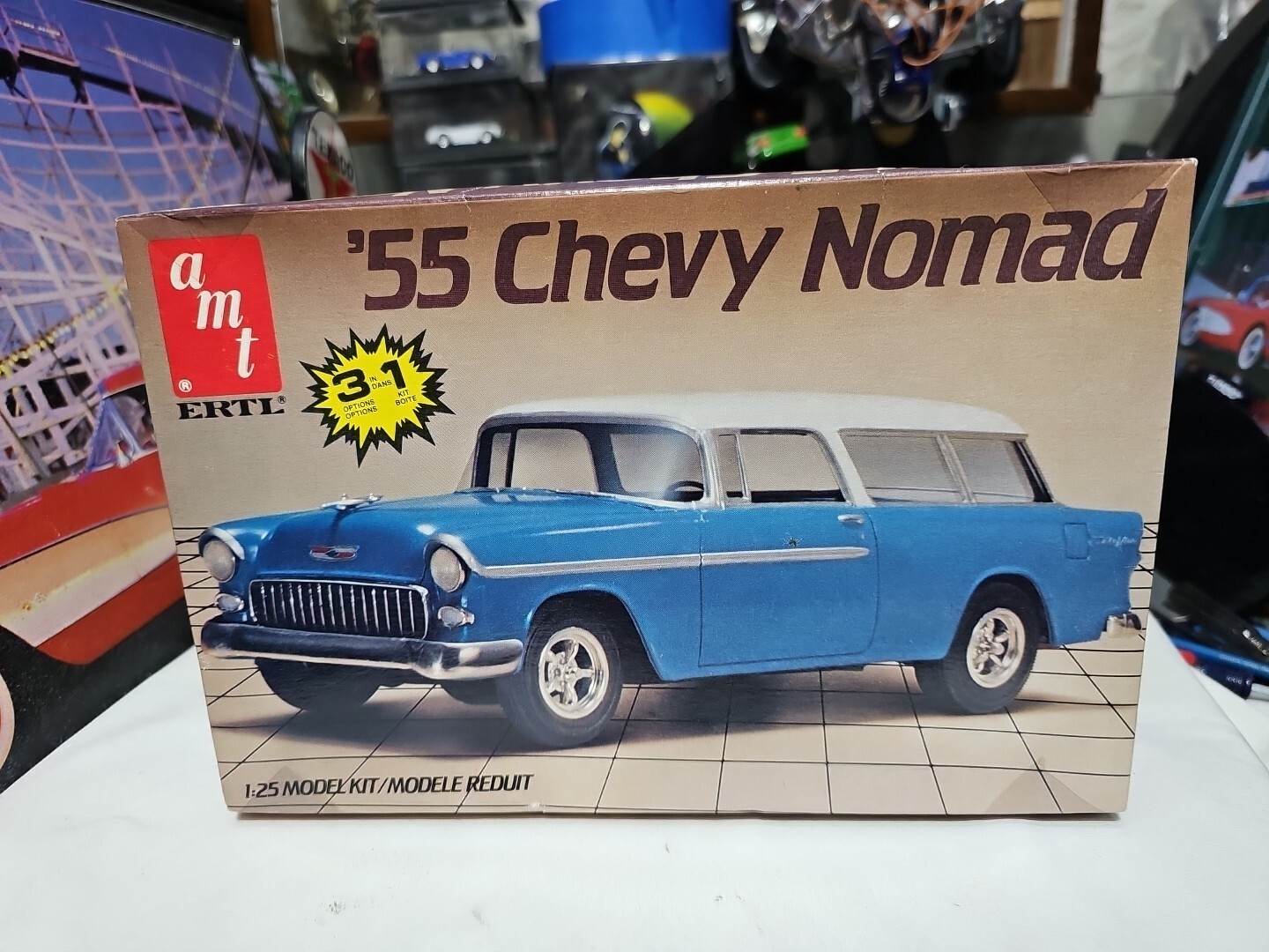 Vintage 1985 Amt (ERTLE) '55 Chevy Nomad Model Car Kit. NICE NOMAD #2 ...
