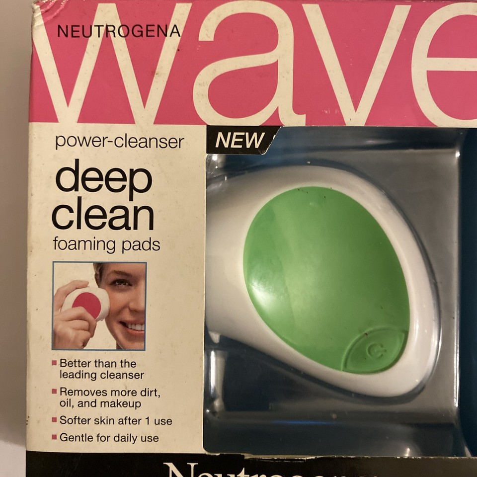 Neutrogena Wave Power-Cleanser Deep Clean Foaming Pads Rare Hard To ...