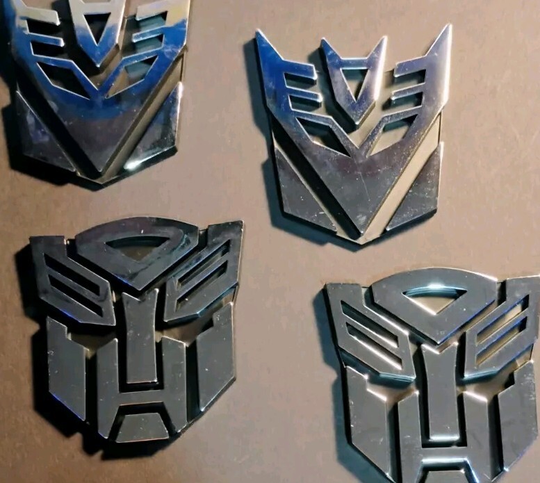 4 X 3x3.5 Inch Transformers Autobot Decepticon Car Emblems Badge Logo ...