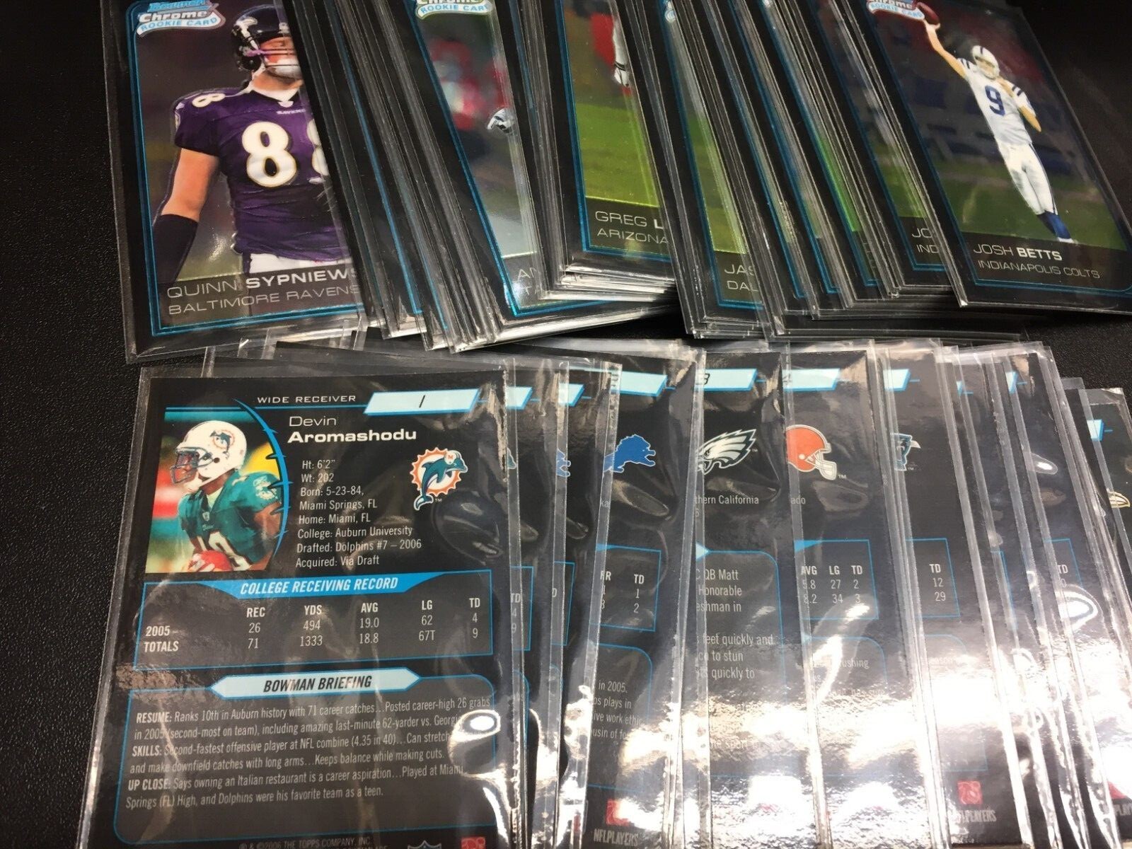 2006 Bowman Chrome NFL Football ROOKIE Card Mint ($2 Minimum Order ...