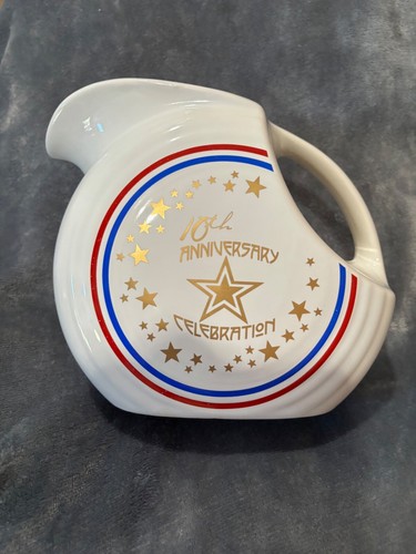 FIESTA WARE HLCCA 10th Anniversary Celebration LARGE DISC PITCHER | eBay