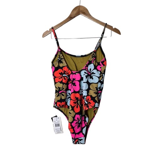 NWT RIPCURL Heat Hibiscus Cheeky One Piece Swimsuit M 2162 | eBay