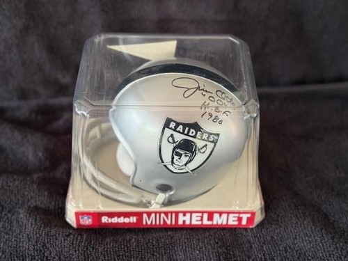 Jim Otto signed Raiders Mini-helmet #3 - HOF, Hall of Fame, AFL ...