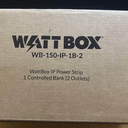 Watt Box IP Power Strip W/ Wi-Fi (2 Outlets) WB-150-IPW-1B-2 - ULTRA ...
