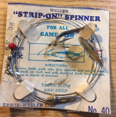 Fishing Lures, Erwin- Weller , Strip -on Spinner, No 40. | eBay