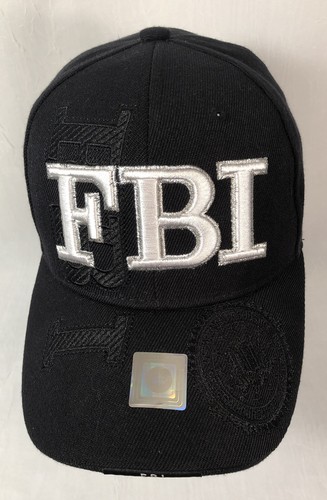 FBI Washington DC Black Hat Cap Adjustable Band City Hunter OSFM NEW | eBay