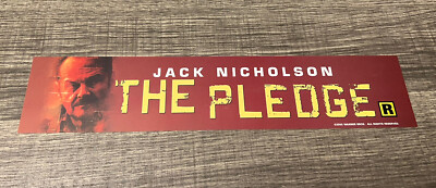 2001 The Pledge Movie Theater Mylar Poster 2x12” Jack Nicholson Benicio ...
