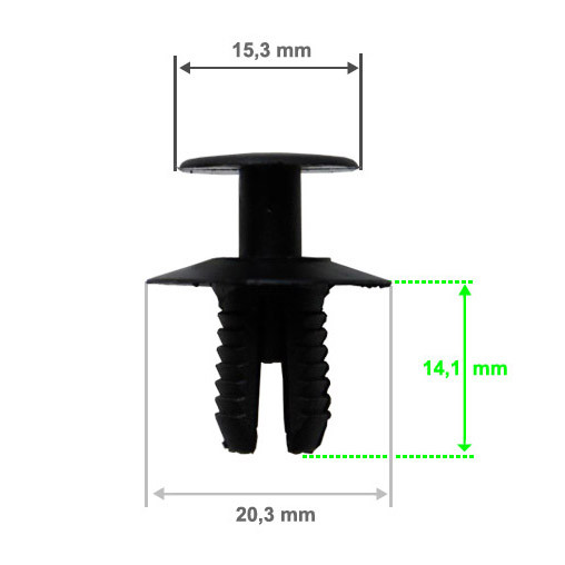 Befestigung Clips Plastik Nieten Druckniete Türverkleidung für BMW ...