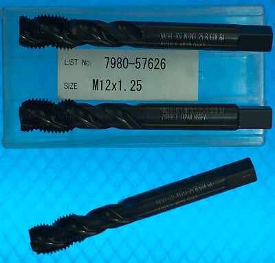 3pc NACHI M12 X 1.25 Spiral Taps; VIPER T, HSSEV;GT8 GX 7980-57626🎯 ...