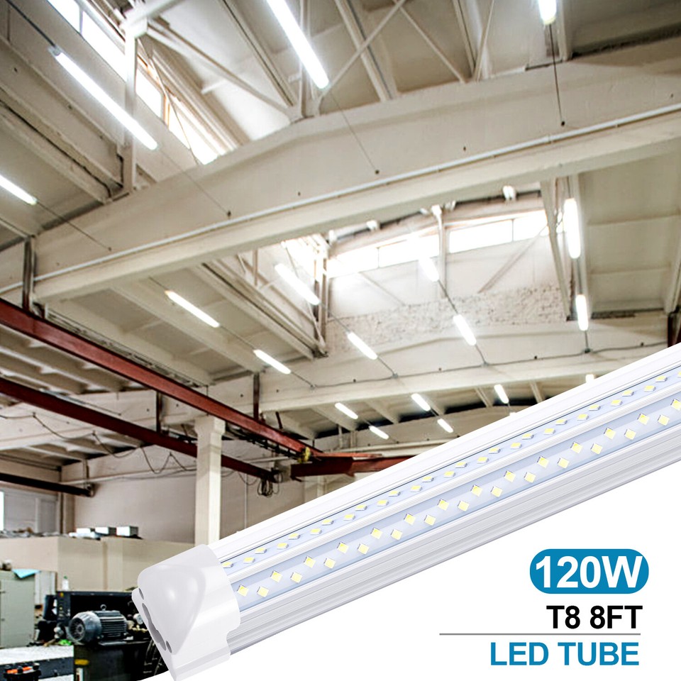 10Pcs T8 8FT Led Tube Light 8' Led Bulbs 120W 8Foot Led Shop Light ...
