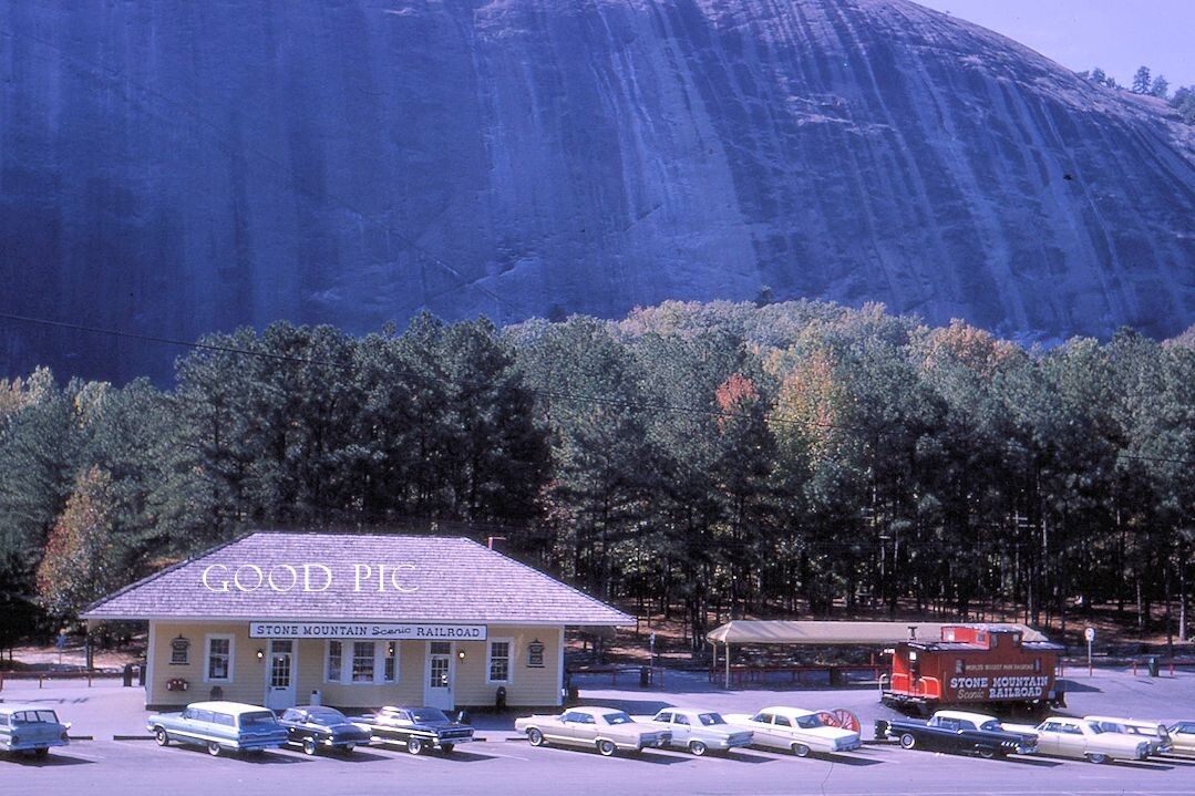 #J51 - Vintage 35mm Slide Photo- Stone Mountain Railroad Station- 1965 ...