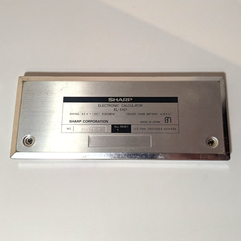 Vintage Sharp EL-5101 Scientific Calculator, Japan, FOR PARTS OR REPAIR ...