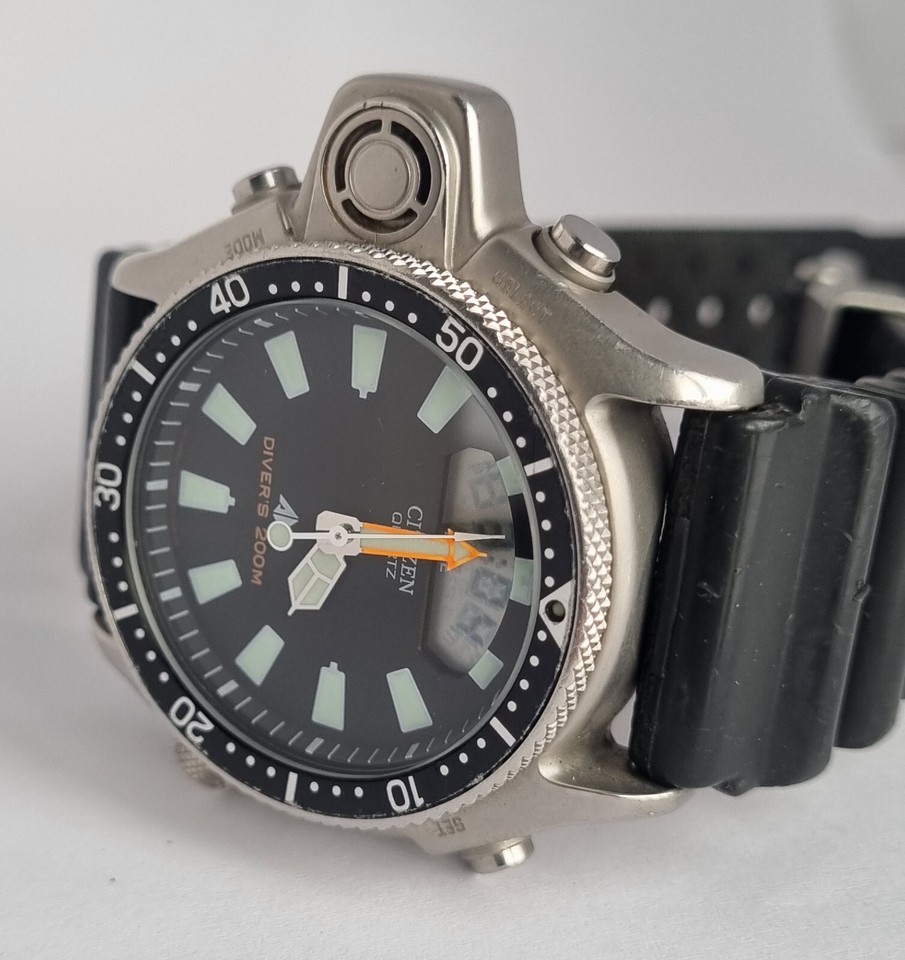 Vintage 1990 CITIZEN C520-Q00371 Promaster Diver's 200m Men's Quartz ...