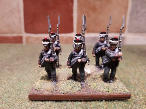 28mm Painted Perry Miniatures Russian Napoleonic Guard Jaeger Btn (7 ...