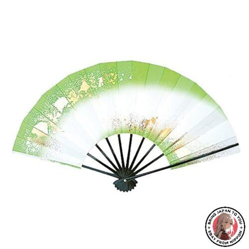 NEW [Hanakage] Dance fan Ai both hem blurred 9.5cm black lacquer bone for dancin | eBay