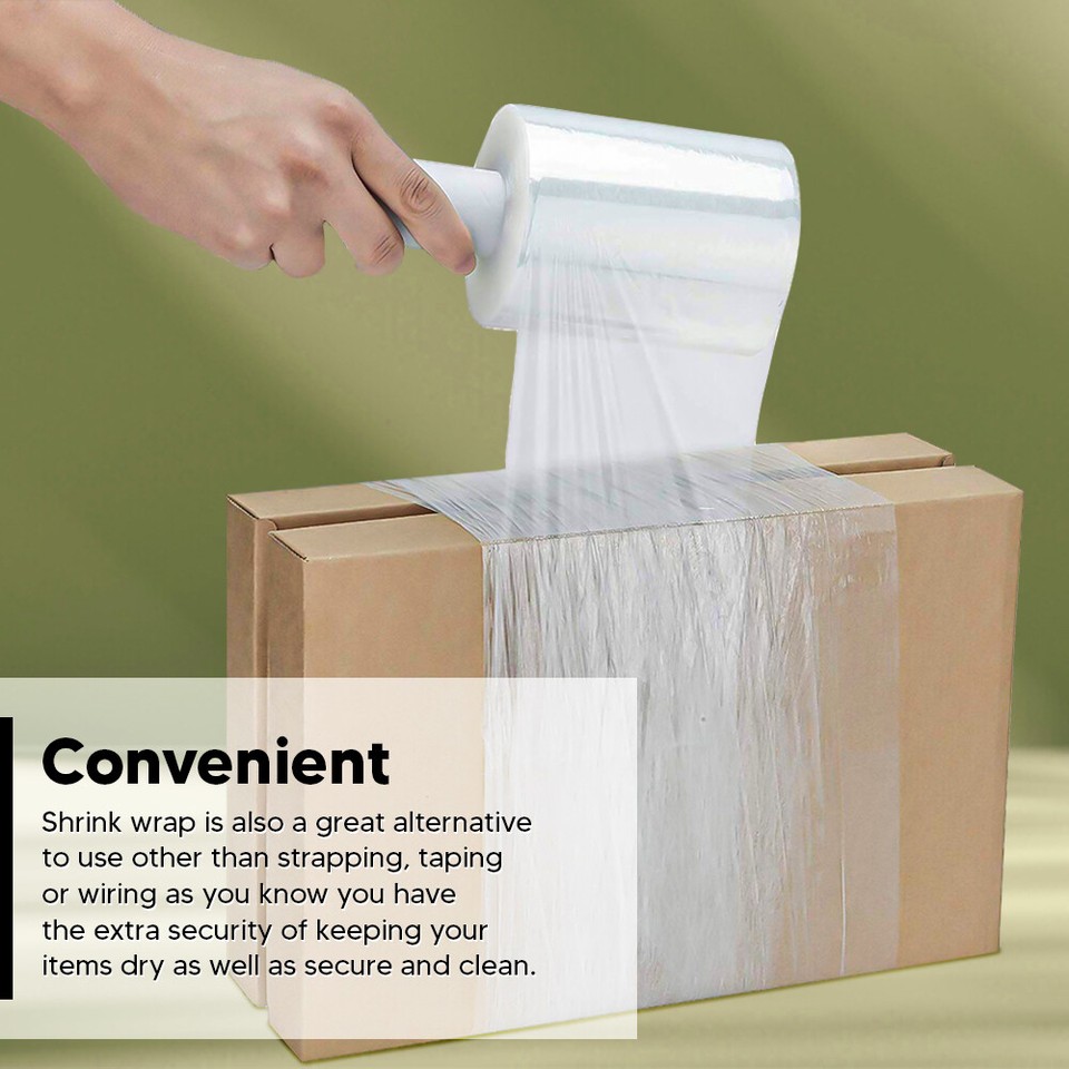 Handy Pallet Wrap 100mm x 150m 17 mu Mini Stretch Shrink Cling Film ...