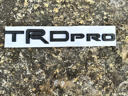 Black TRD PRO Emblem Badge Decal Sticker 4Runner Tacoma Tundra Toyota ...