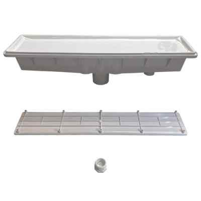 AVSC Single Pebble Top Channel Drain White - Pentair In-Floor (A&A ...