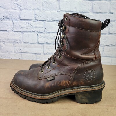 Red Wing Irish Setter 83808 Logger Steel Toe Work Boots Waterproof Size ...