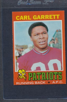 1971 Topps #034 Carl Garrett Patriots EX/MT *847 | eBay