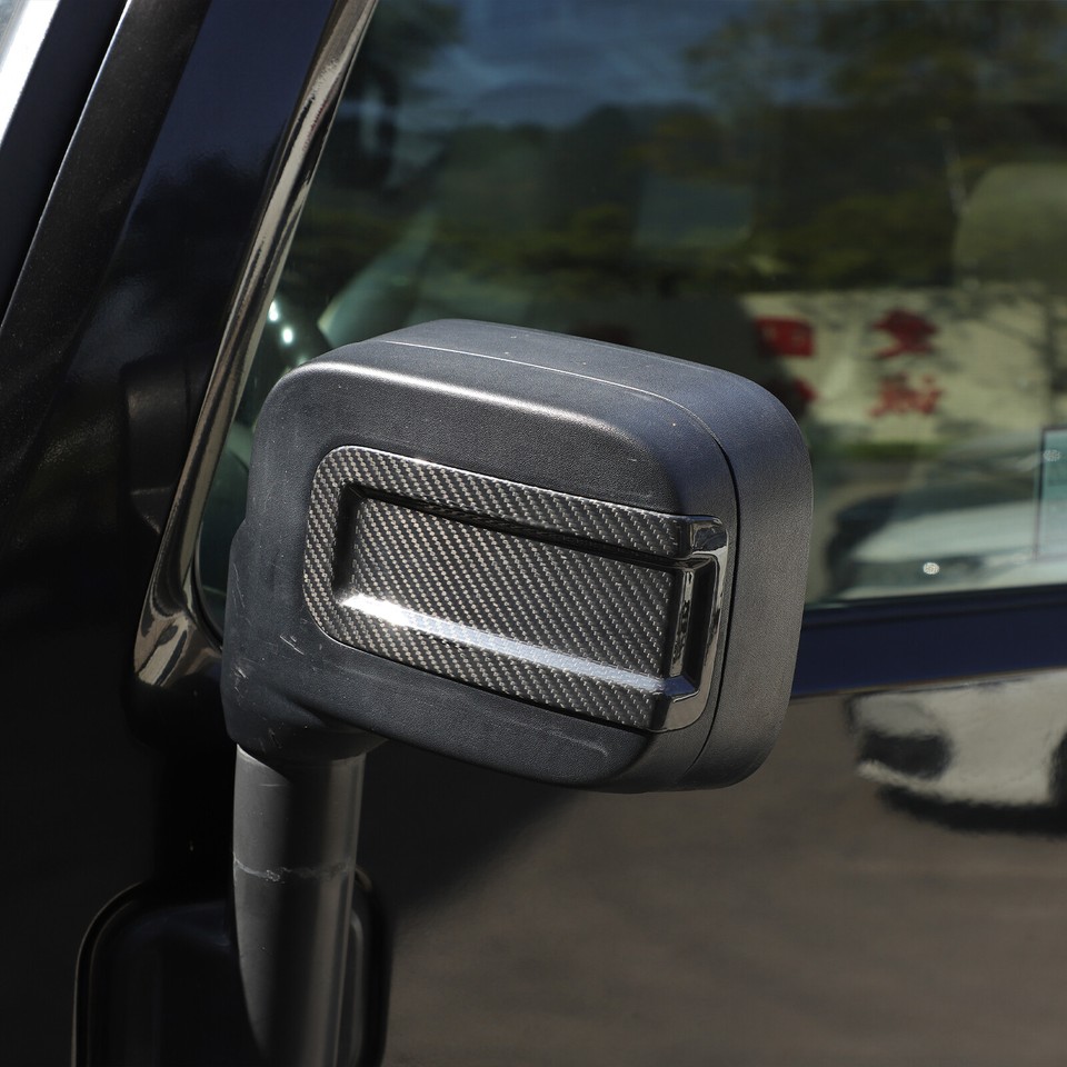 Real Dry Carbon Fiber Side View Mirror Center Cover Trim Fits Hummer H2 ...