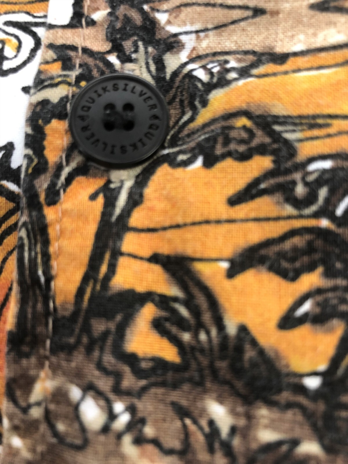 Vintage Quicksilver Hawaiian Shirt Cotton/Rayon XL Go… - Gem