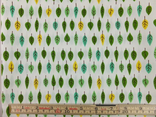 CT Small Leaves Trees 100% Cotton Fabric | eBay UK