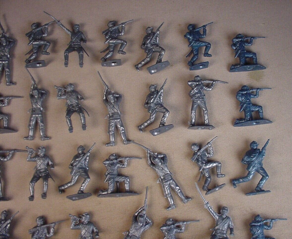 Vintage Plastic Toy Soldiers 28 pc. USA Civil War Infantry 1960's MPC ...