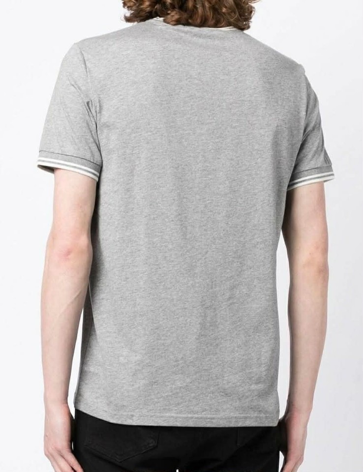 Fred Perry Twin Tipped T-Shirt M1588 420 Steel Marl New With Tags ...