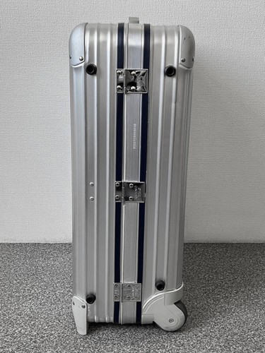 Used Rimowa Topas Silver Integral 63L Suitcase Original Jumbo Trolley ...