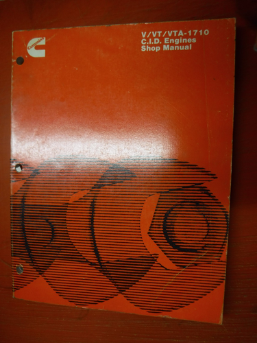 UP TO 1979 CUMMINS V/VT/VTA-1710 C.I.D. ENGINES FACTORY SERVICE MANUAL ...